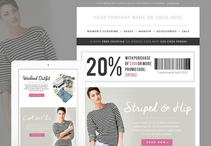 Free Email Templates PSD Download - Graphic Cloud