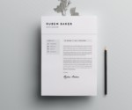20+ Resume Cover Letter Template Word, EPS, Ai and PSD Format - Graphic ...