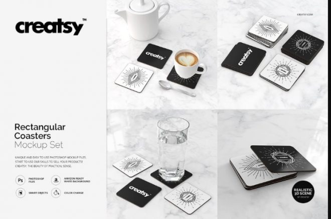 33+ Best Coaster Mockup PSD for Branding (2020) - Graphic Cloud