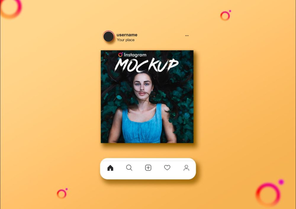 57+ Free Instagram Mockup PSD Templates 2022 - Graphic Cloud