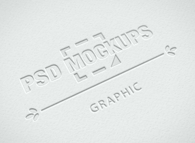 11+ Embossed Logo Mockup PSD for Design Presentation - Graphic Cloud