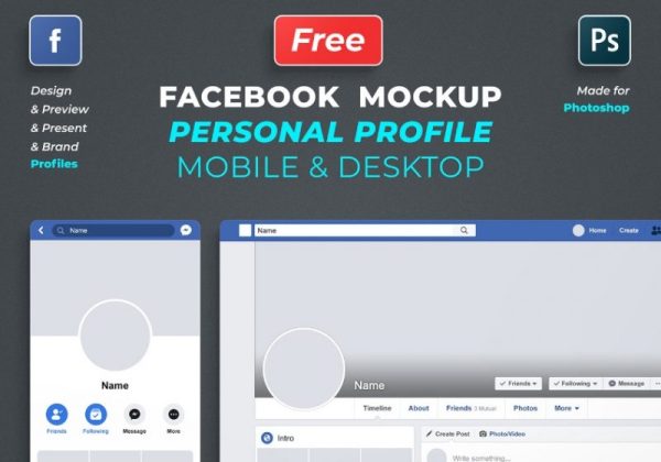 15+ Facebook Mockup PSD Free for Ad Designs - Graphic Cloud