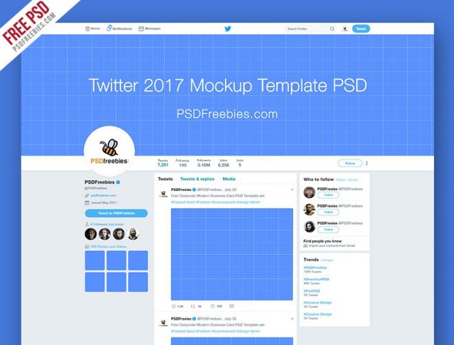 20+ Twitter Mockup PSD Free for Presentation (2022) - Graphic Cloud