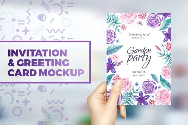 18+ Invitation Cards Mockup PSD Download - Graphic Cloud