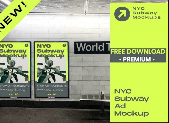 15+ Free Subway Ad Mockup PSD Download - Graphic Cloud