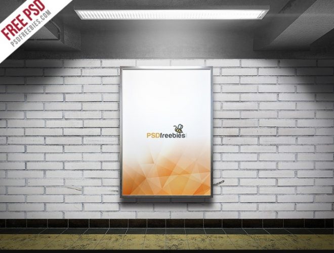 20+ Subway Poster Mockup PSD Free Download - Graphic Cloud