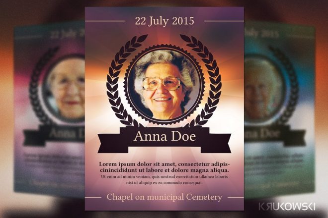 7+ Funeral Flyer Templates PSD & Ai Format - Graphic Cloud