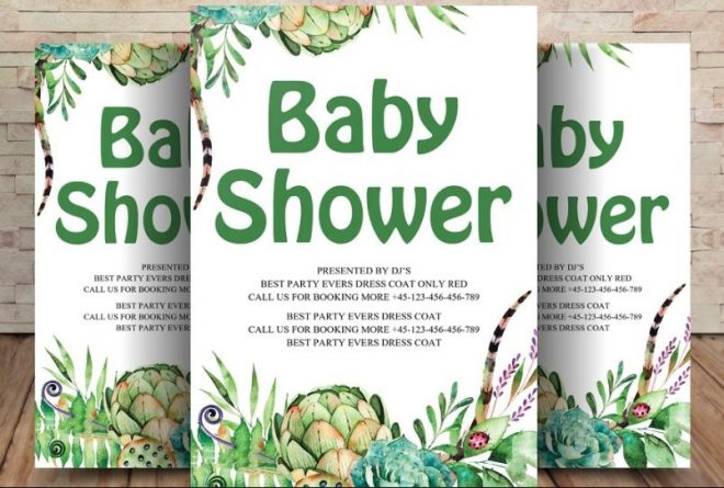 15+ Baby Shower Flyers Templates PSD and AI - Graphic Cloud