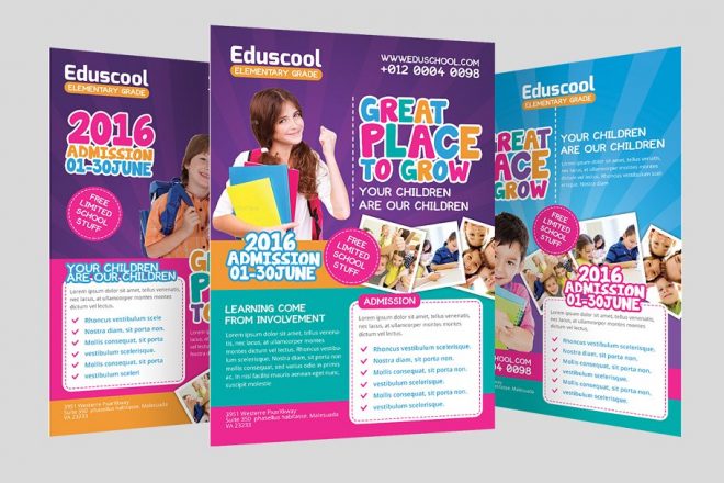 22+ Best School Flyers Template PSD Download - Graphic Cloud