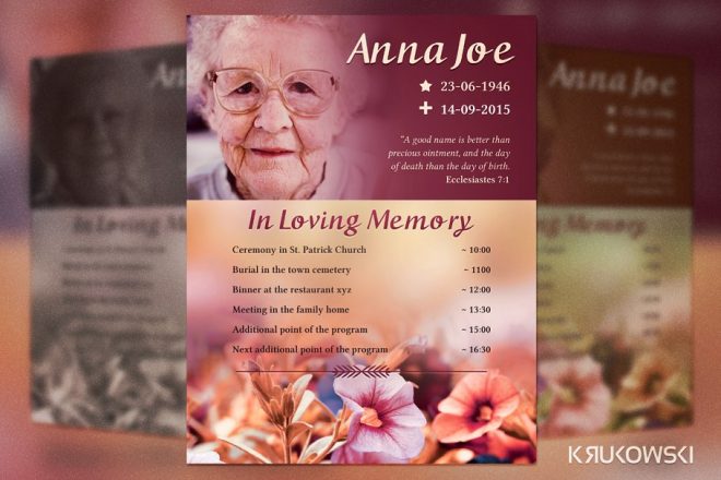 7+ Funeral Flyer Templates PSD & Ai Format - Graphic Cloud