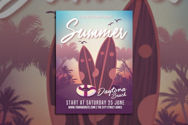 11+ Beach Flyers Template PSD and Ai Format - Graphic Cloud