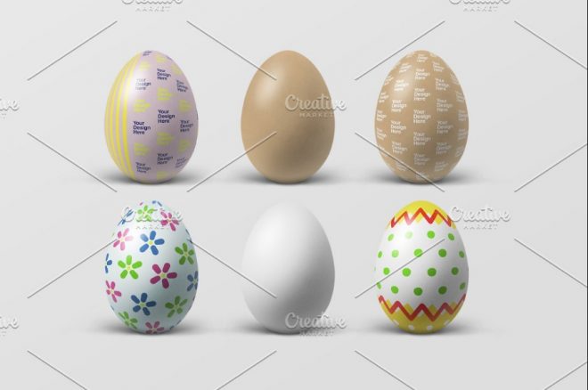 9+ Realistic Easter Egg Mockup PSD Download (2020) - Graphic Cloud