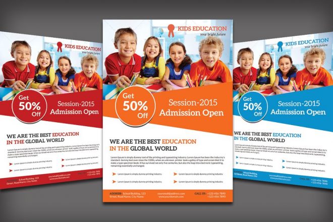 22+ Best School Flyers Template PSD Download - Graphic Cloud