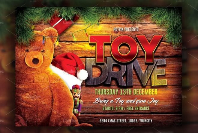 11+ Toy Drive Flyers Template PSD and Ai - Graphic Cloud