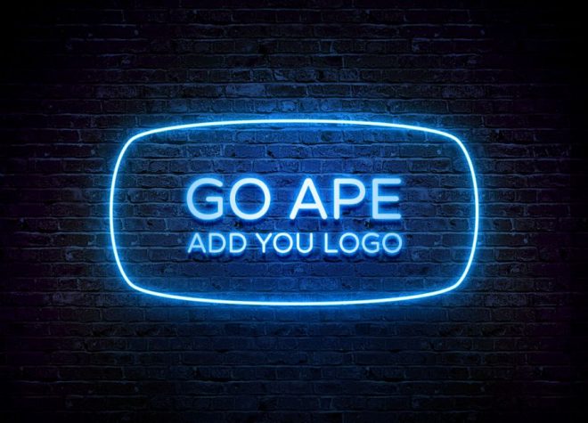 10+ Free Neon Sign Mockups PSD Editable - Graphic Cloud