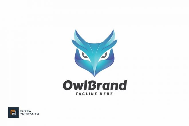 15+ Unique Owl Logo Designs, Ideas Download - Graphic Cloud