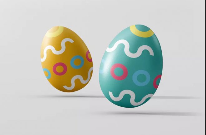 9+ Realistic Easter Egg Mockup PSD Download (2020) - Graphic Cloud