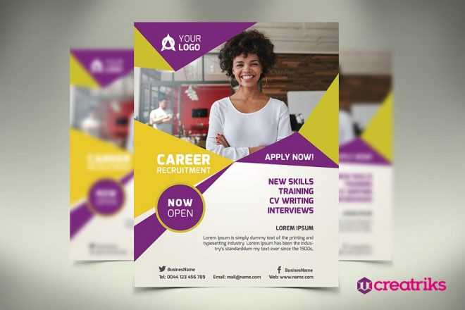 13+ Recruitment Flyers PSD Editable Templates - Graphic Cloud