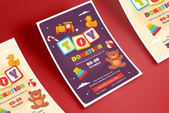 11+ Toy Drive Flyers Template PSD and Ai - Graphic Cloud