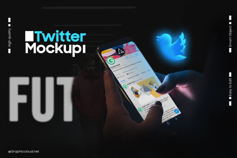20+ Twitter Mockup PSD Free for Presentation (2022) - Graphic Cloud
