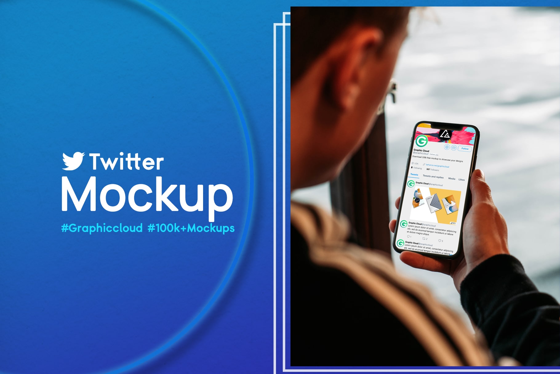 20+ Twitter Mockup PSD Free for Presentation (2022) - Graphic Cloud