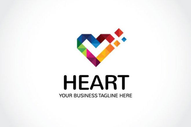 21+ Creative Heart Logo Designs and Inspirations - Graphic Cloud