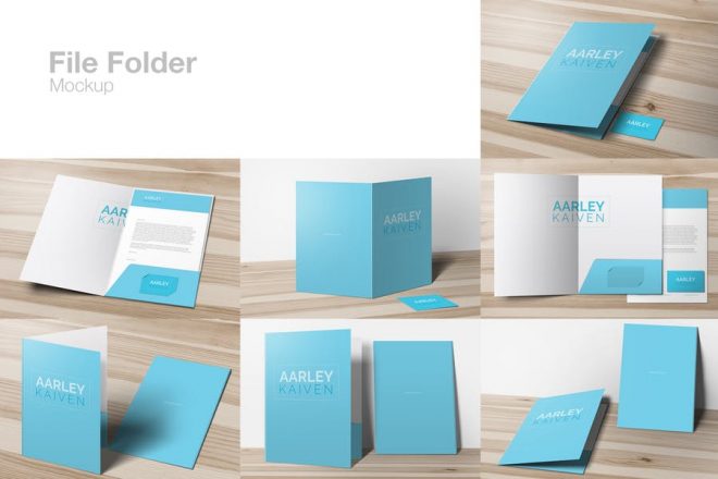9+ Stationary Folder Mockups PSD Template - Graphic Cloud