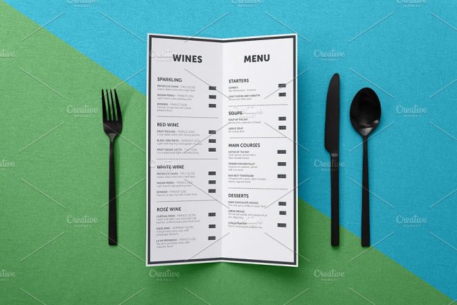 30+ Restaurant Menu Mockup PSD Free - Graphic Cloud