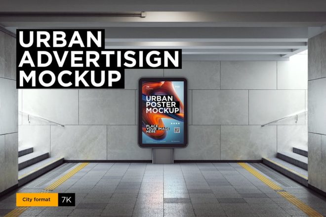 20+ Subway Poster Mockup PSD Free Download - Graphic Cloud