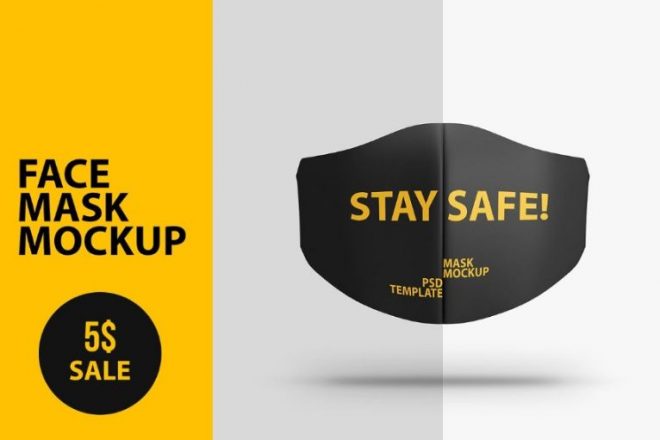 23+ Best Face Mask Mockup PSD Presentation - Graphic Cloud