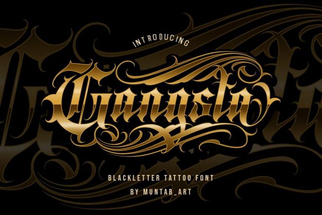 25+ Best Tattoo Fonts for Branding - Graphic Cloud