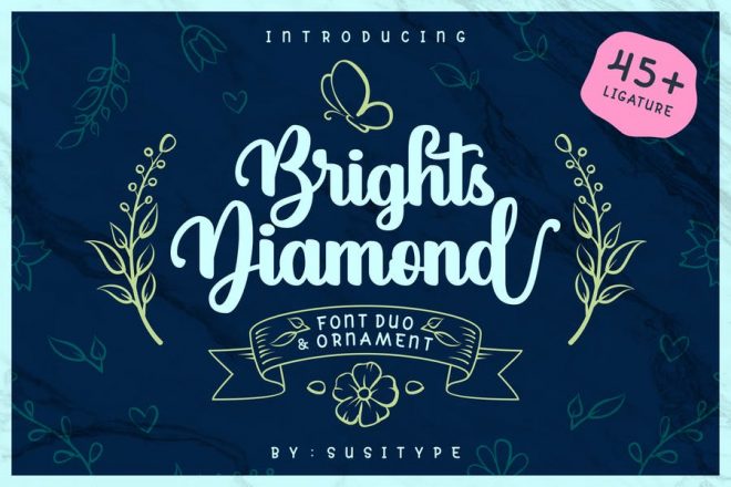 20+ Creative Diamond Fonts TTF and OTF Download - Graphic Cloud