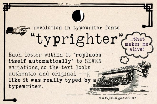 22+ Creative Typewriter Fonts TTF and OTF Download - Graphic Cloud