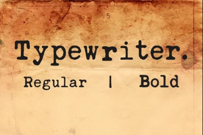 22+ Creative Typewriter Fonts TTF and OTF Download - Graphic Cloud