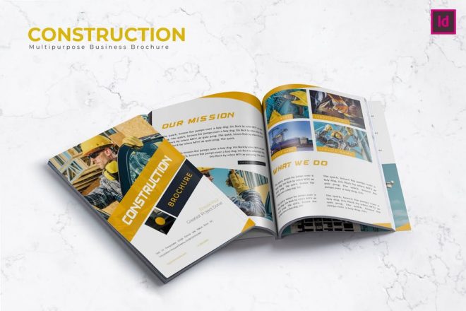 15+ Best Construction Brochure Template Download - Graphic Cloud
