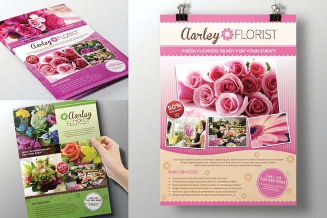 17+ Best Flower Shop Flyer Templates Download - Graphic Cloud