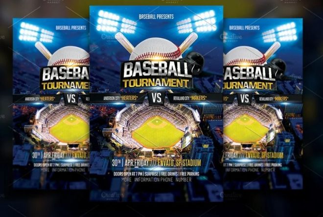 21+ Best Baseball Night Flyer Template Download - Graphic Cloud