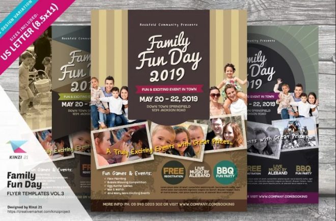 15+ Best Family Fun Day Flyer Template Download - Graphic Cloud