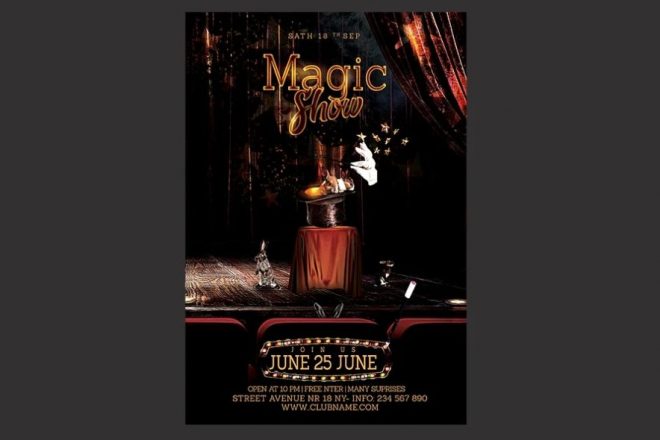 21+ Best Magic Show Flyer Template Downloads - Graphic Cloud