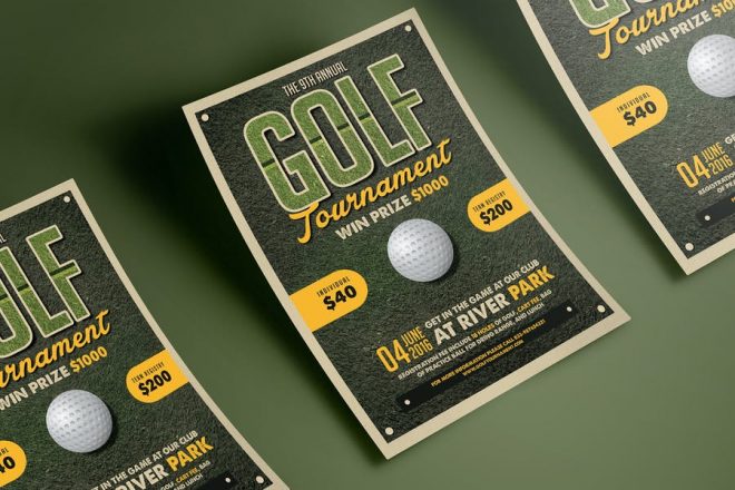 21+ Best Golf Flyer Templates Ai and PSD Download - Graphic Cloud