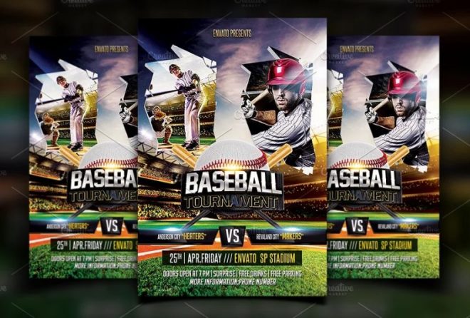 21+ Best Baseball Night Flyer Template Download - Graphic Cloud
