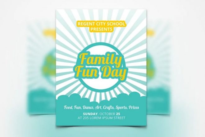 15+ Best Family Fun Day Flyer Template Download - Graphic Cloud