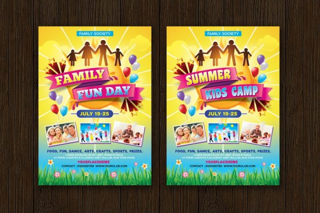 15+ Best Family Fun Day Flyer Template Download - Graphic Cloud