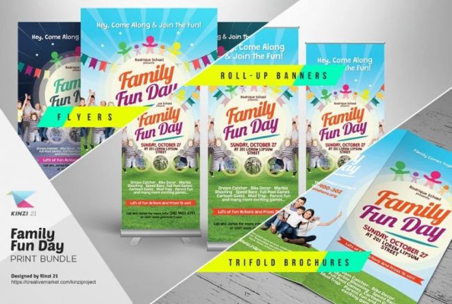 15+ Best Family Fun Day Flyer Template Download - Graphic Cloud