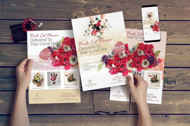 17+ Best Flower Shop Flyer Templates Download - Graphic Cloud