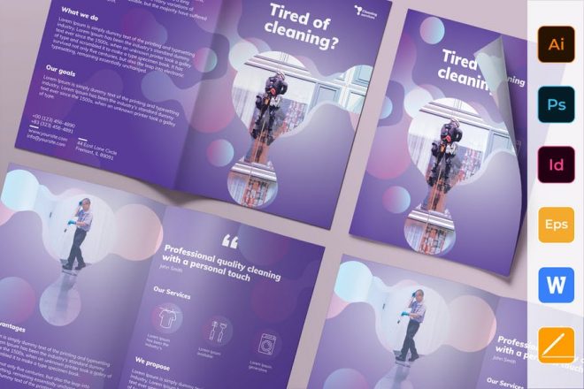 15+ Cleaning Company Brochure Template Download - Graphic Cloud