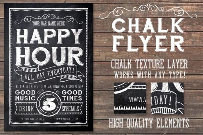 30+ Unique Chalk Flyer Template Download - Graphic Cloud