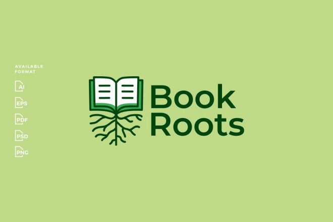 21+ Creative Book Logo Design Templates Download - Graphic Cloud