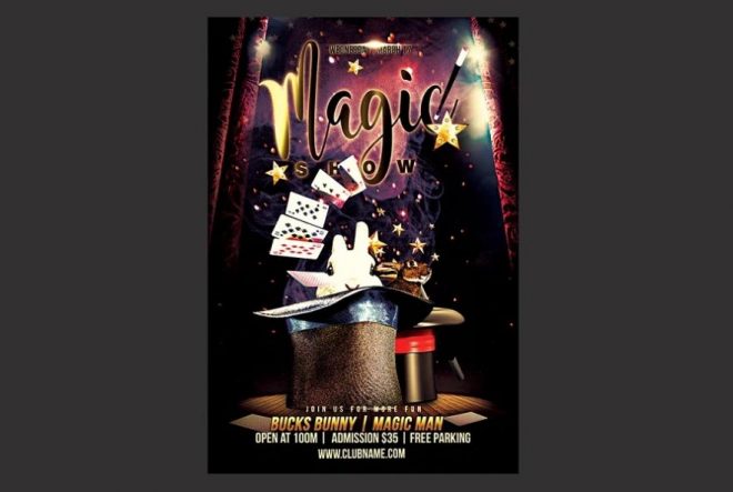 21+ Best Magic Show Flyer Template Downloads - Graphic Cloud