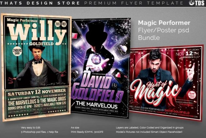 21+ Best Magic Show Flyer Template Downloads - Graphic Cloud